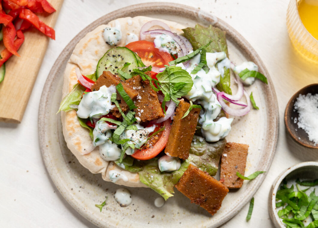 Veganes Seitan-Gyros